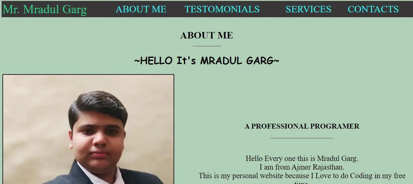 Personal Portfolio 